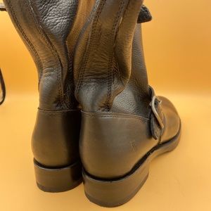 Frye | Shoes | Frye Veronica Short Black Buckle Boot Size 7 | Poshmark
